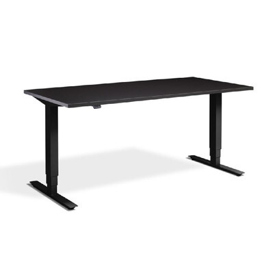 Height Adjustable Soft Black Lavoro Standing Desk - Advance black 120 x ...