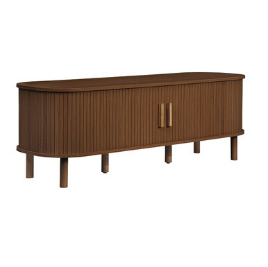 Fluted TV Unit Walnut – Fluted, Japandi Rounded Design – Axel by 4 ...