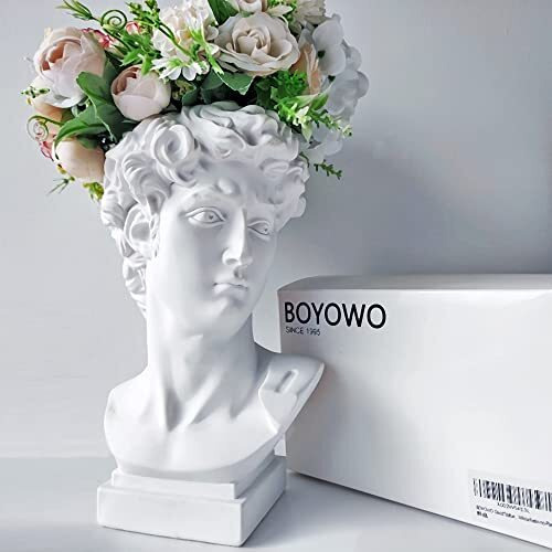 david statue head decor