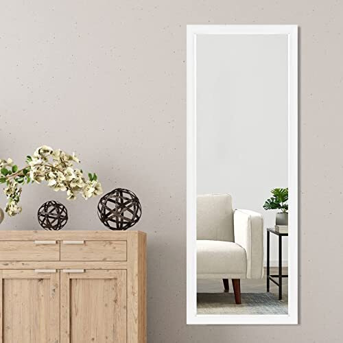 white long mirror