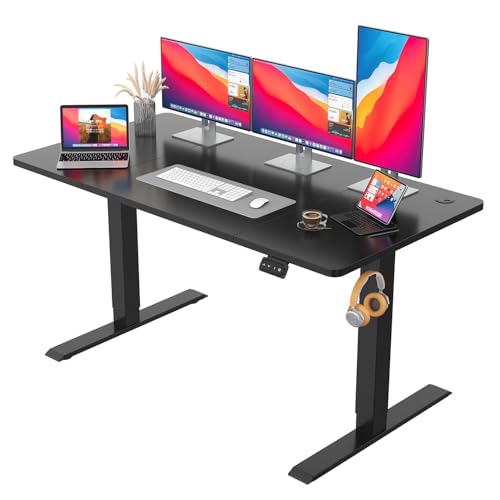 JUMMICO Electric Standing Desk, 180 x 80 cm Home Office Height ...