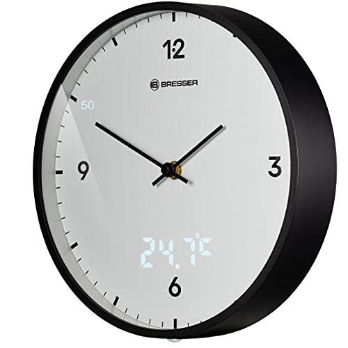 Bresser MyTime Wireless Wall Clock without Ticking Noises with 24 cm ...