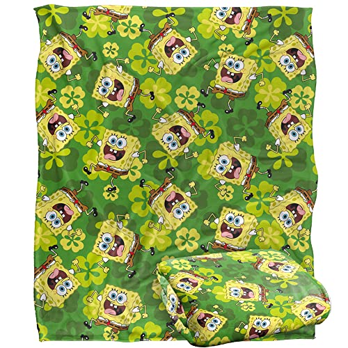 Spongebob St. Patrick'S Pattern Silky Touch Super Soft Throw Blanket ...