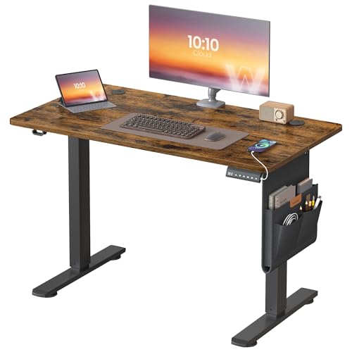 VASAGLE Electric Standing Desk, Height Adjustable Desk, 100 x 60 cm ...