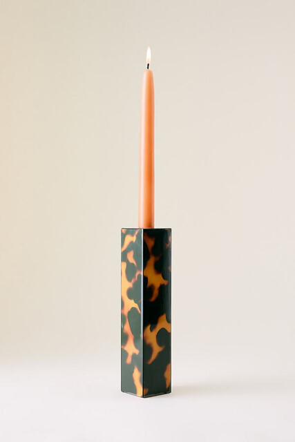 Addison Ross Lacquered Faux Tortoiseshell Candle Holder by ...