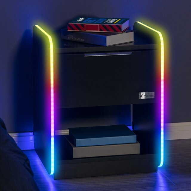 X Rocker Electra RGB Wireless Charging Bedside Table - Black by Argos ...
