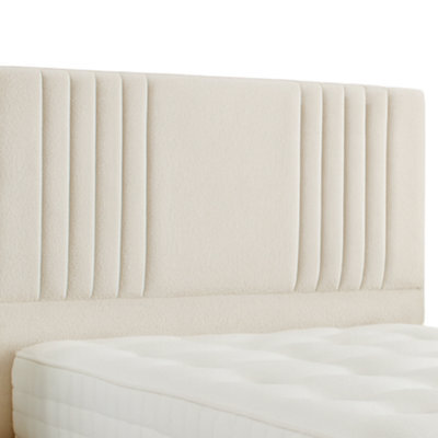 "Urban Textures Luxury 20"" High Milan Boucle Upholstered Bed Headboard ...
