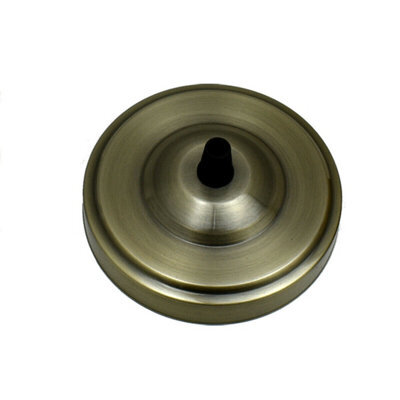 Green Brass Metal Ceiling Rose Light Fitting 108mm Round Canopy Plate ...