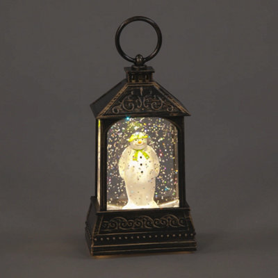 Snowtime The Snowman Christmas Water Lantern Light Up Snow Globe ...