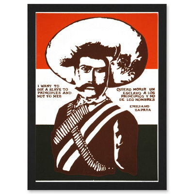 Artery8 Mexico Zapata Revolutionary Martyr Mexican Wall Art Print - A4 ...