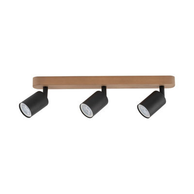 Luminosa Lighting Luminosa Top Ceiling Spotlight Bar Pine, Black 3Xgu10 ...
