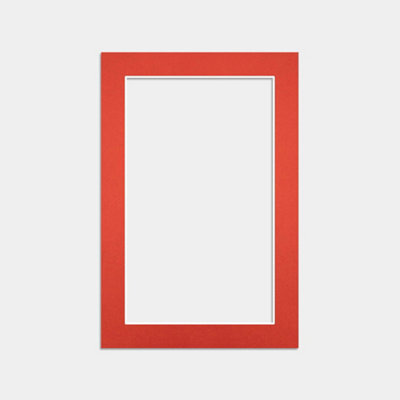 Ak Frames 12X8 Poppy Red Picture Mounts To Fit 10X6 Aperture Size ...