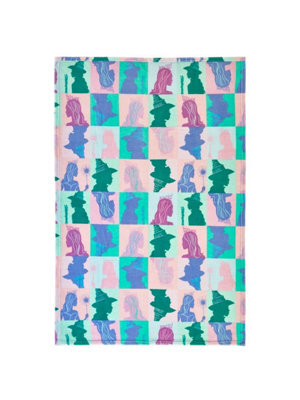 Wicked Glinda And Elphaba Coral Fleece Blanket by B&Q | ufurnish.com