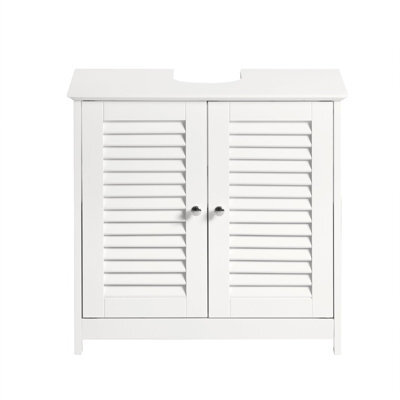 Sobuy Frg237-W, Under Sink Cabinet Vanity Unit Bathroom Cabinet With 2 ...