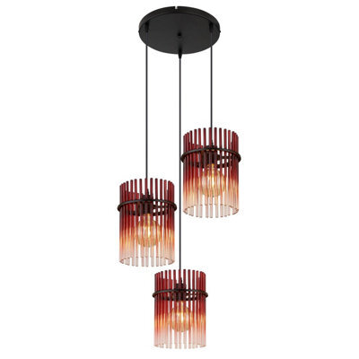 Luminosa Lighting Luminosa Gorley Cluster Pendant Ceiling Light Matt ...