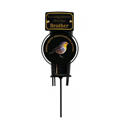 David Fischhoff Memorial Grave Robin Spike Flower Vase Brother by B&Q ...