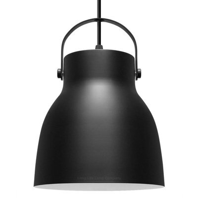 Long Life Lamps Company Modern Retro Pendant Light Black Metal Lamp ...