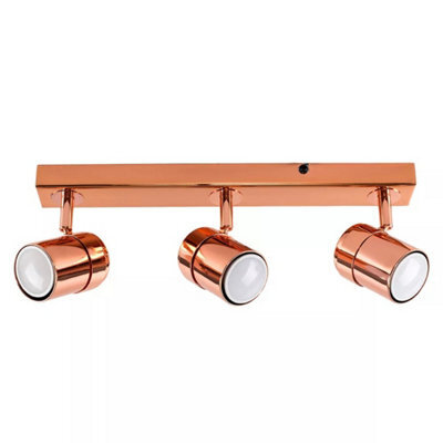 Copper Spotlight Bar Ceiling Light Fitting Adjustable Home Lights Led ...