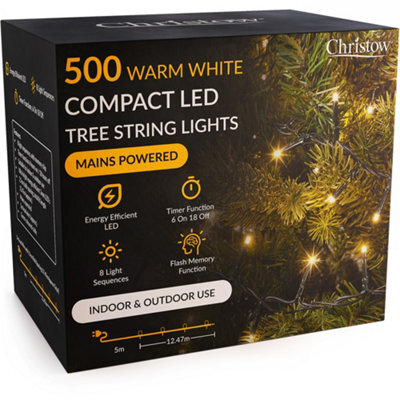 Christow Christmas Led Mains Operated String Lights by B&Q | ufurnish.com