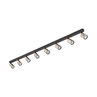 Luminosa Lighting Luminosa Top Ceiling Spotlight Bar Black, Gold 8Xgu10 ...