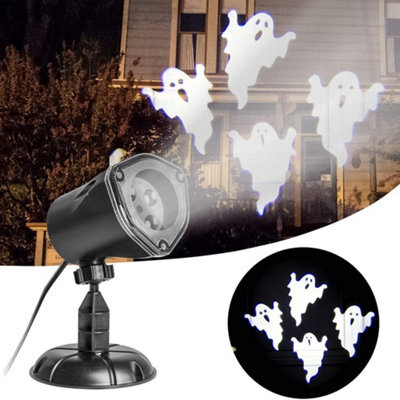 Garwarm Animated Halloween Ghost Projector Light - Outdoor Ip44 ...