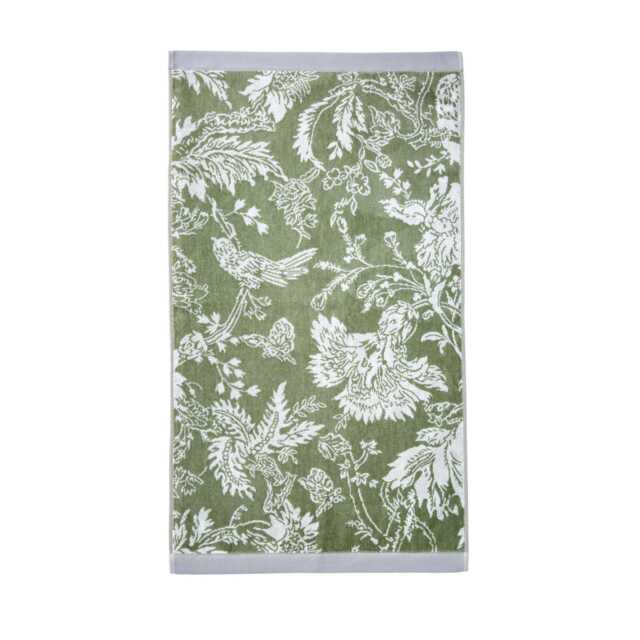 English Heritage Suffolk Garden Bath Sheet, Sage Green/White by Bedeck ...