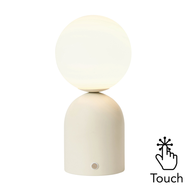 Imogene Rechargeable Table Lamp, White by BHS | uFurnish.com