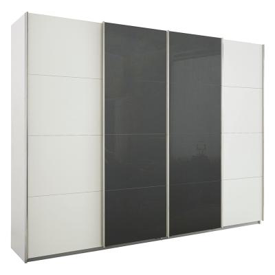Rauch Syncrono 271cm 4 Door Sliding Wardrobe - Alpine White and Basalt ...