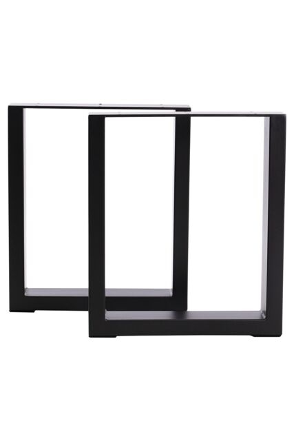 Living and Home Industrial Heavy Duty Rectangular Iron Table Legs in ...