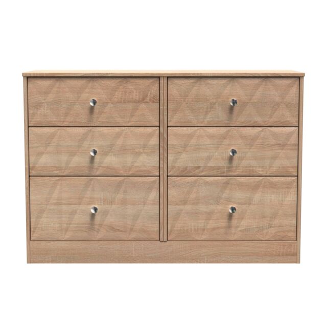 Memphis 6 Drawer Wide Chest (Ready Assembled) by Debenhams | ufurnish.com