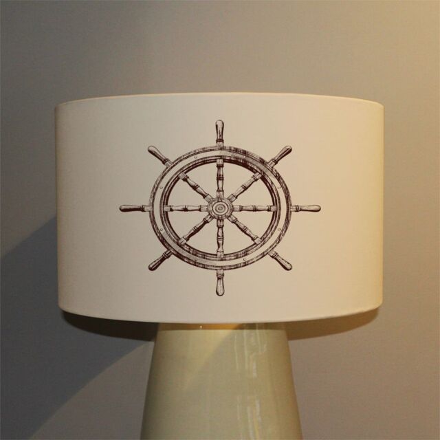 Benjamin Tate Design ship wheel ceiling lamp shade in Natural by ...