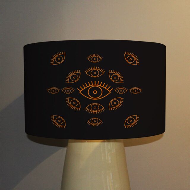 Benjamin Tate Design eye icon ceiling lamp shade in Natural by ...