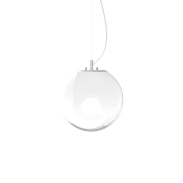 Netlighting Mapa Clear 20cm Globe Pendant Ceiling Light Opal in White ...