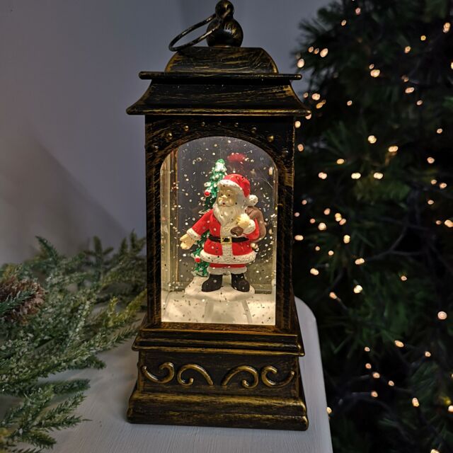 Premier Glitter Water Spinner 21cm Battery Operated Christmas Carol ...