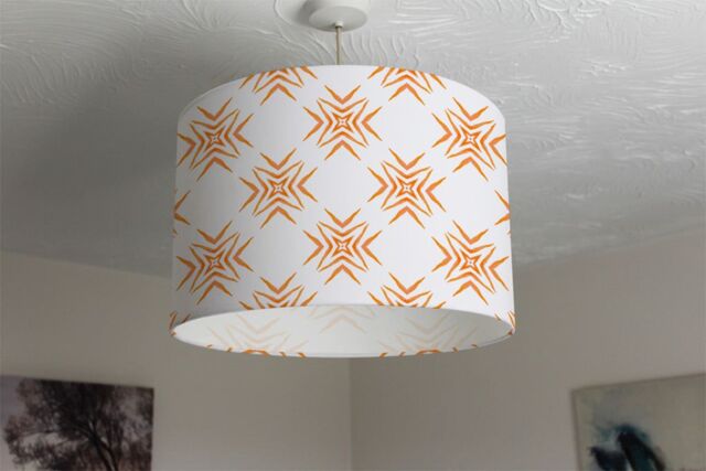Benjamin Tate Design orange ravishing boho chic ceiling lamp shade in ...