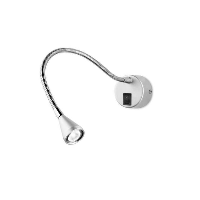 Netlighting Book LED Indoor Adjustable Wall Reading Light Chrome in ...