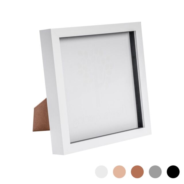"Nicola Spring 3D Box Photo Frame - 8 x 8"" in White" by Debenhams ...