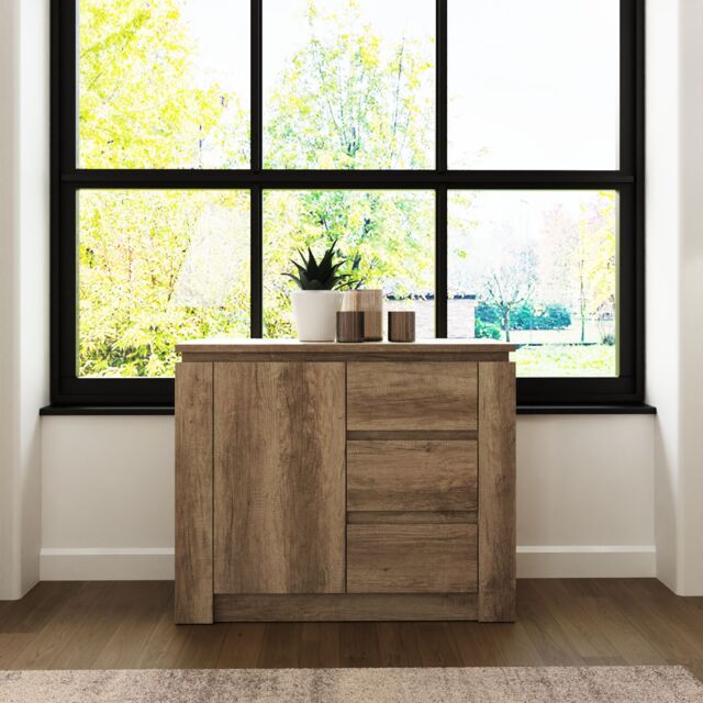 GFW Canyon Oak Multi Unit in Light Oak by Debenhams | ufurnish.com