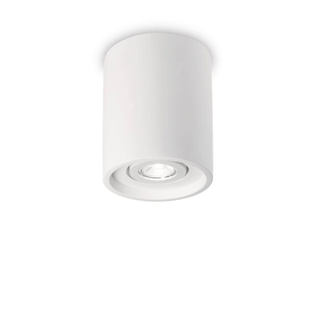 Netlighting Oak 1 Light Round Surface Mounted Downlight White by ...