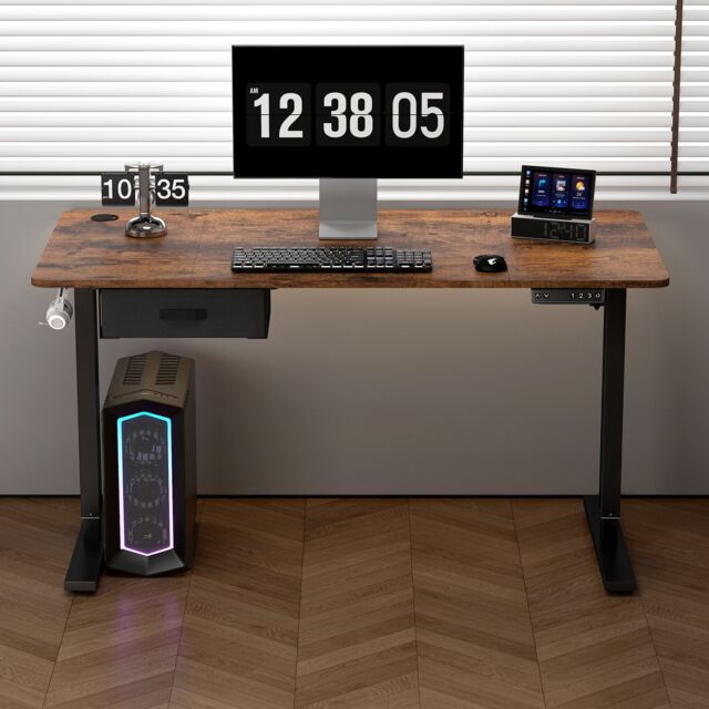 MCC Direct Electric Desk Standing or Sitting Height Adjustable Computer ...