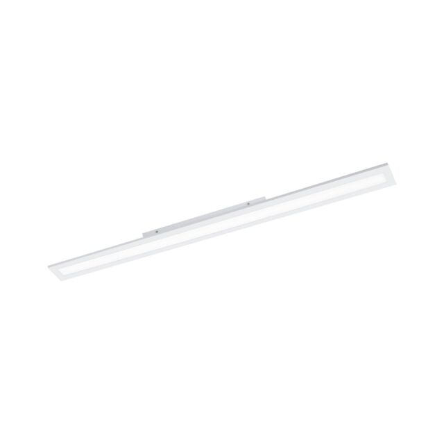 Loops Wall / Ceiling Light White 1195mm Slim Strip Panel 36W Built in ...