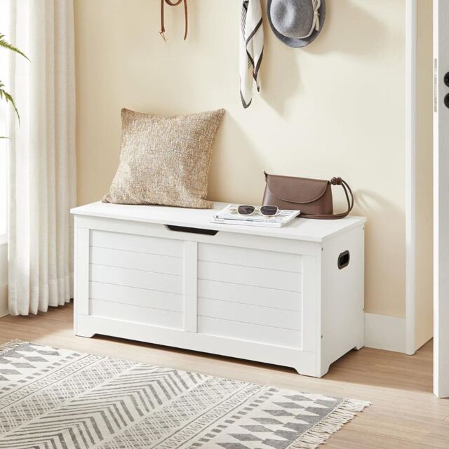 Large Farmhouse Storage Bench Blanket Box Chest Organising Unit by ...