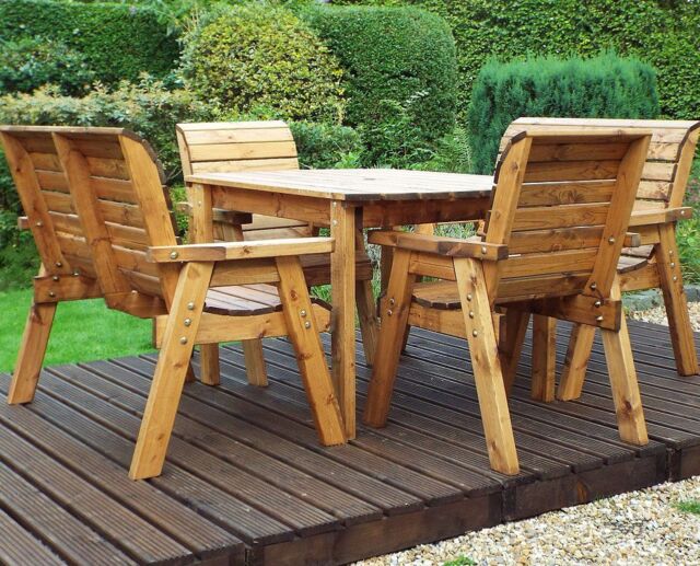 Charles Taylor Trading Six Seater Rectangular Table Set (with chairs ...