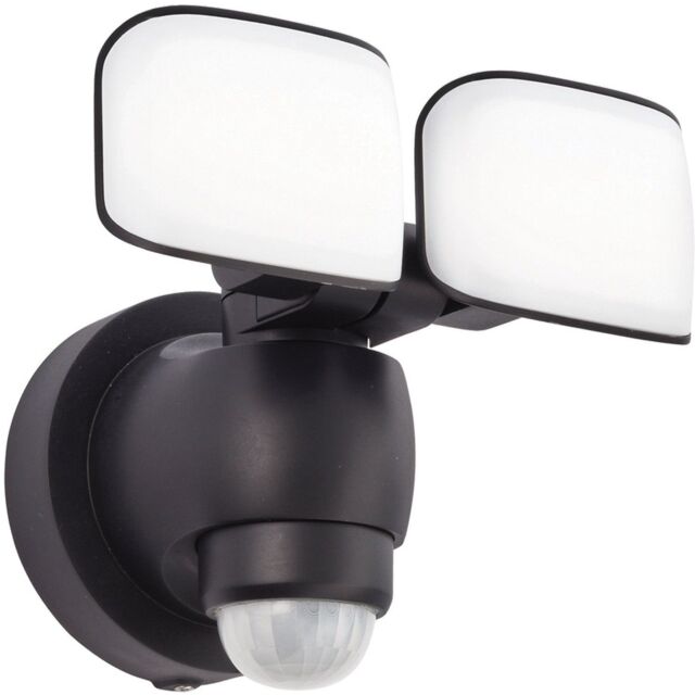 Loops Twin Outdoor Security Spot Light - 2 x 10W Daylight White LEDs ...