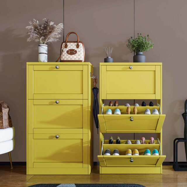 Shaker Shoe Cabinet For Hallway - Modern Shoe Storage Unit by Dream ...