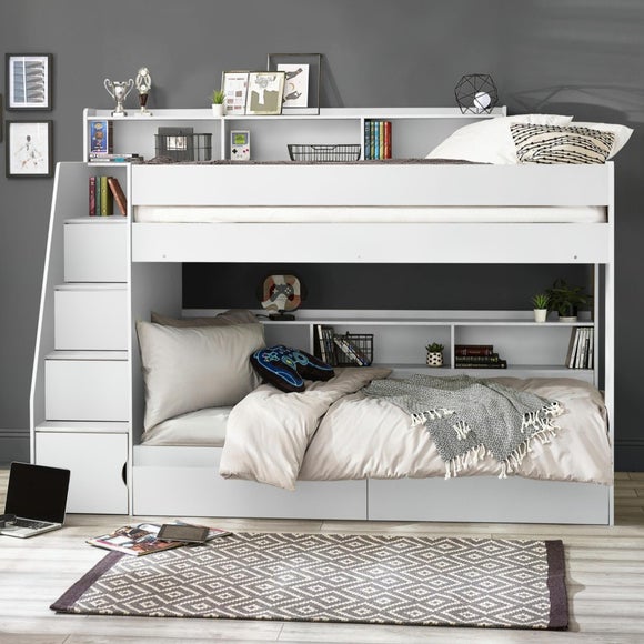 Camelot Staircase Bunk Bed Frame by Dunelm | ufurnish.com