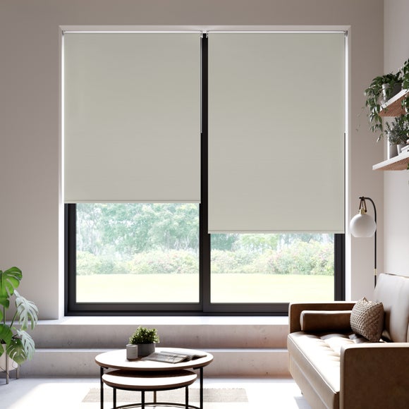 Flora Fire Retardant Blackout Made to Measure Roller Blind by Dunelm ...