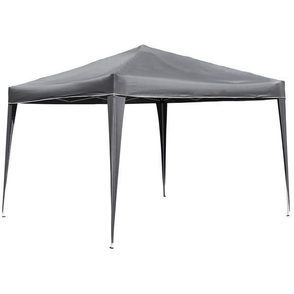 Charles Bentley Grey 3m x 3m Pop Up Gazebo by Dunelm | ufurnish.com