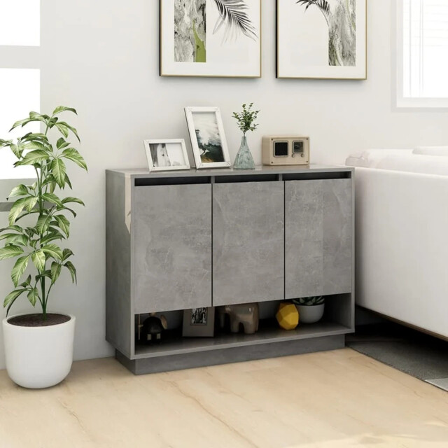 3 Doors Sideboard Storage Cupboard Buffet Cabinet With Compartment by ...