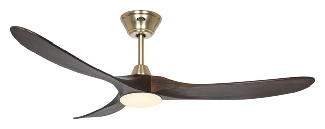 Dc Ceiling Fan With Remote Led Ceiling Light Dimmer Eco Genuino Brass ...